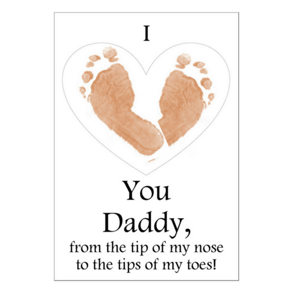4 Father's Day Footprint Keepsakes - Davenport House Clinic